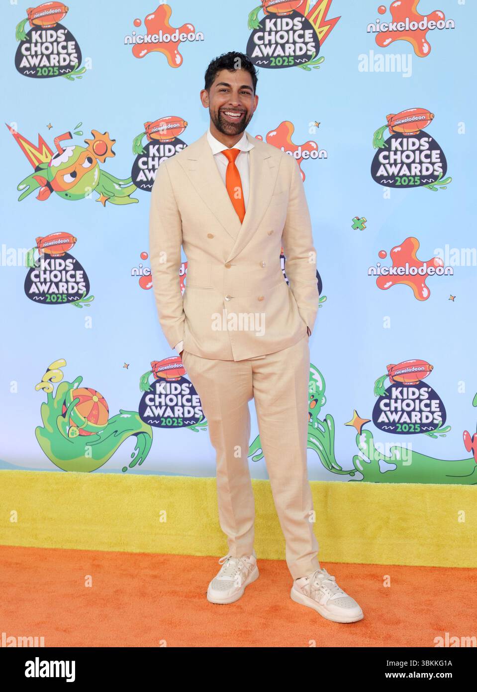 Dhar Mann attends the 2025 Nickelodeon's Kids' Choice Awards at Barker ...