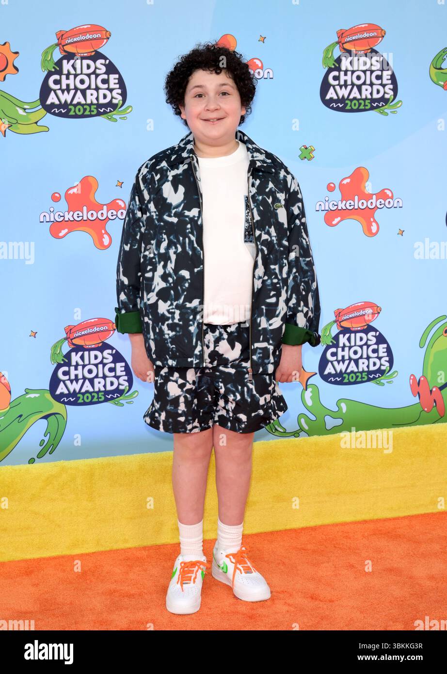 SANTA MONICA, USA. June 21, 2025: Aaron Harris at the 2025 Kids' Choice ...