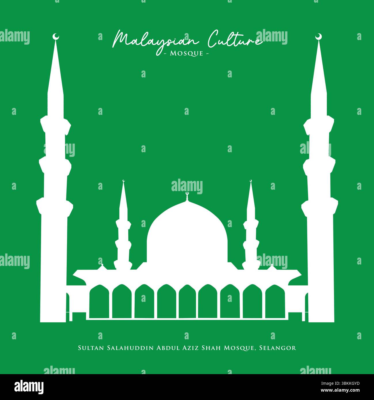 Silhouette vector of Sultan Salahuddin Abdul Aziz Shah in Shah Alam ...