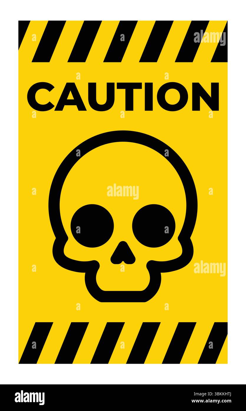 Bold warning sign caution alertness Stock Vector Images - Alamy