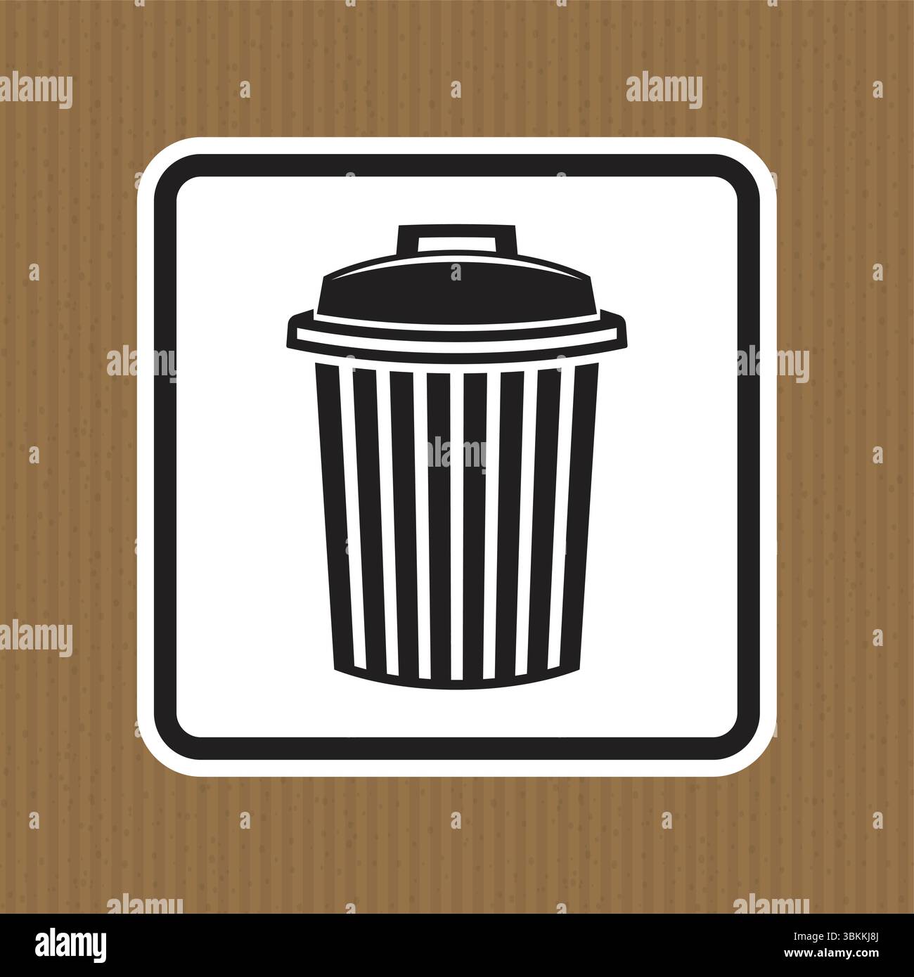 Simple public trash can Stock Vector Images - Alamy