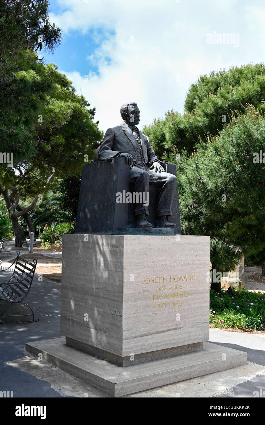 MDINA, MALTA - APRIL 17, 2025: Memorial statue to Joseph Howard, Malta ...