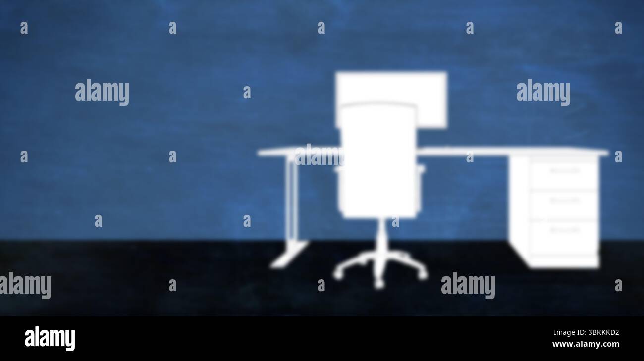 Digital composite image of office desk Stock Photo - Alamy
