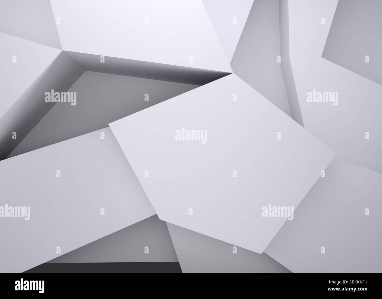 Overlapping panels are forming irregular geometric pattern in flat ...