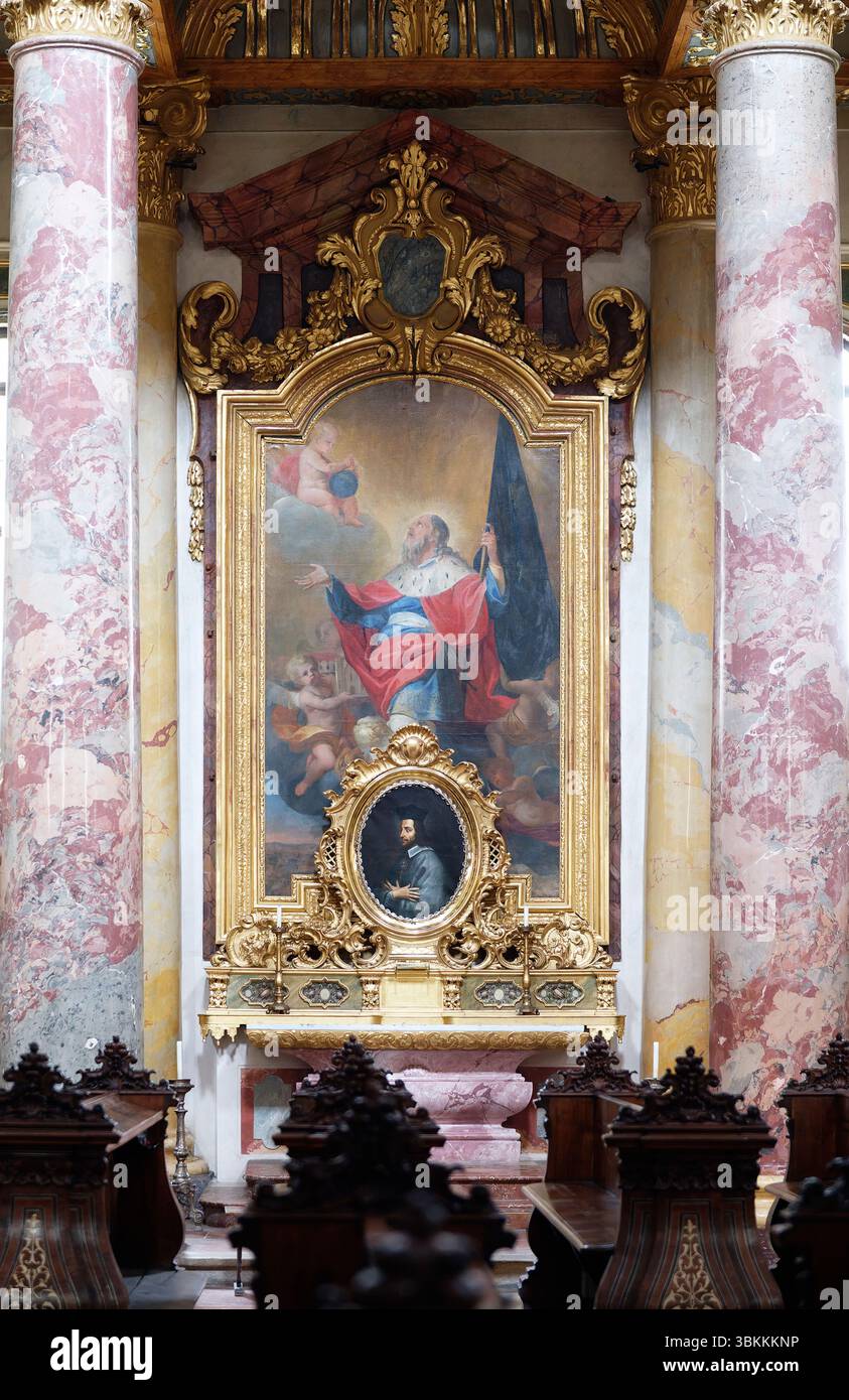 Vienna, Austria. Jesuit Church in the 1st District, Leopold Chapel ...