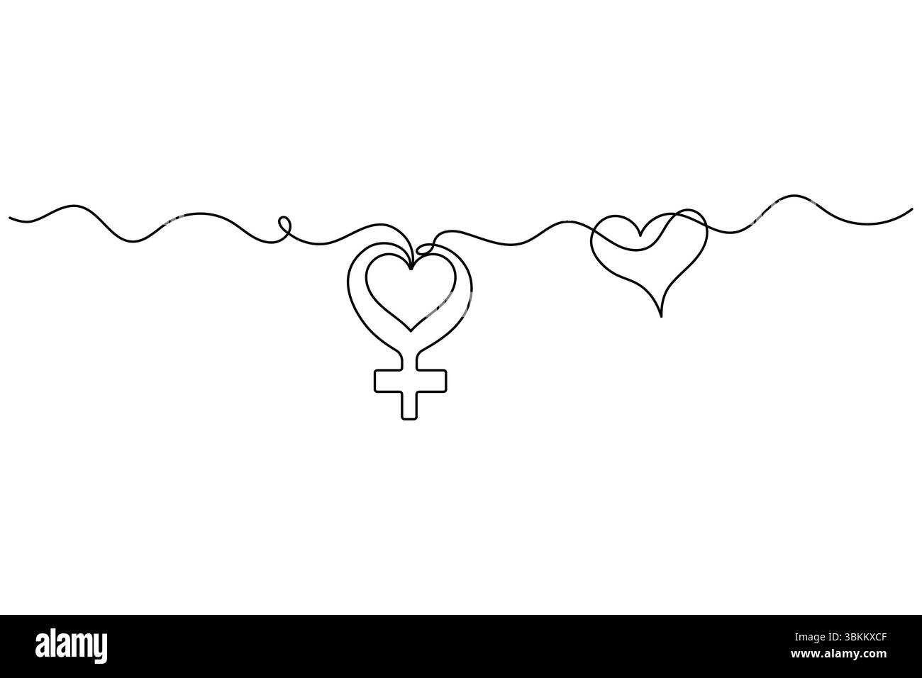 Continuous line drawing icons Black and White Stock Photos & Images - Alamy