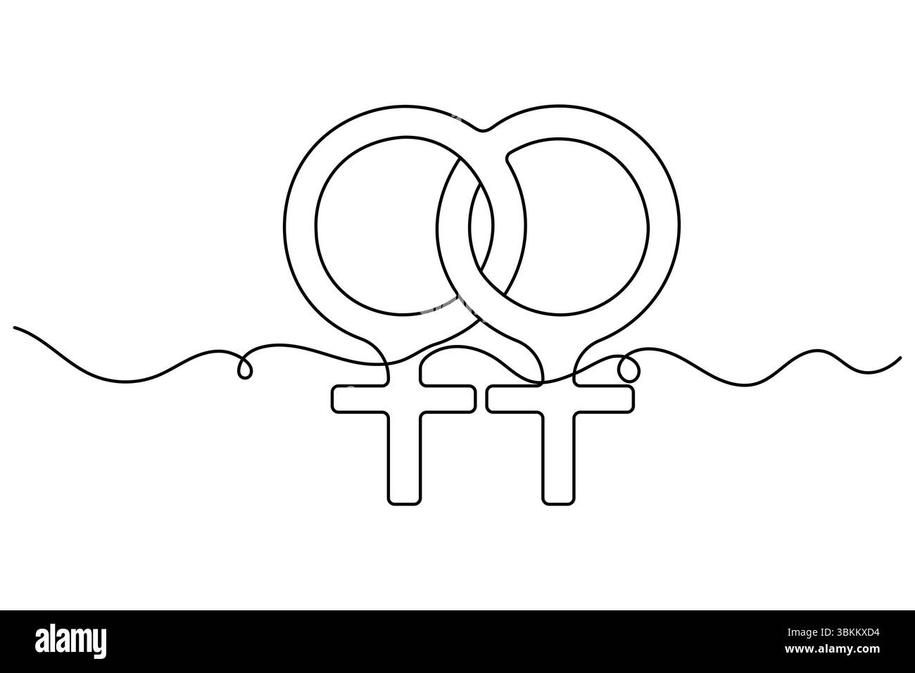 Lady line drawing hi-res stock photography and images - Alamy