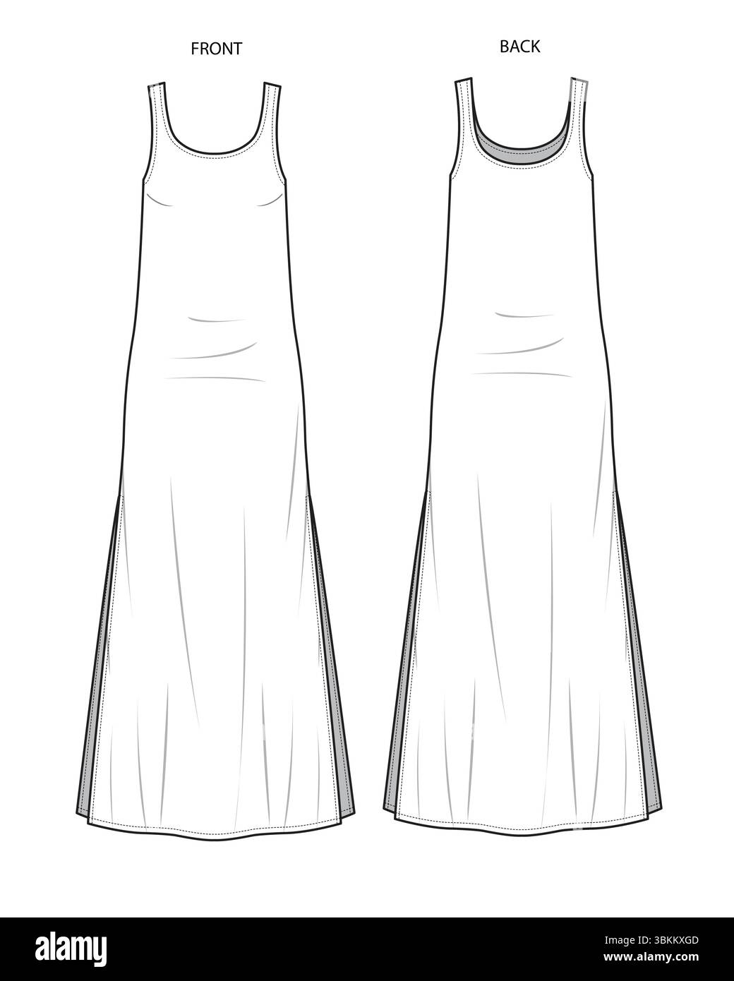 U neck column dresses hi-res stock photography and images - Alamy