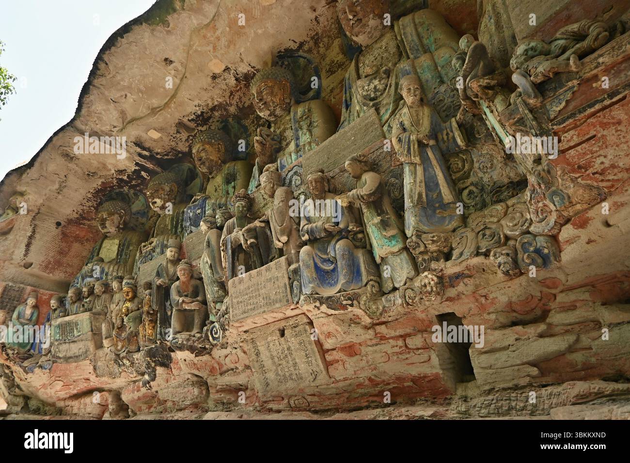 Chongqing, China: Beautiful carvings in the Dazu Baodingshan Rock ...