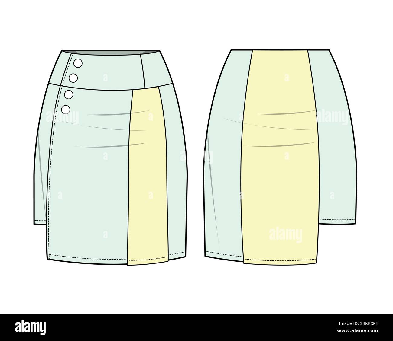 Mini skirts template hi-res stock photography and images - Alamy