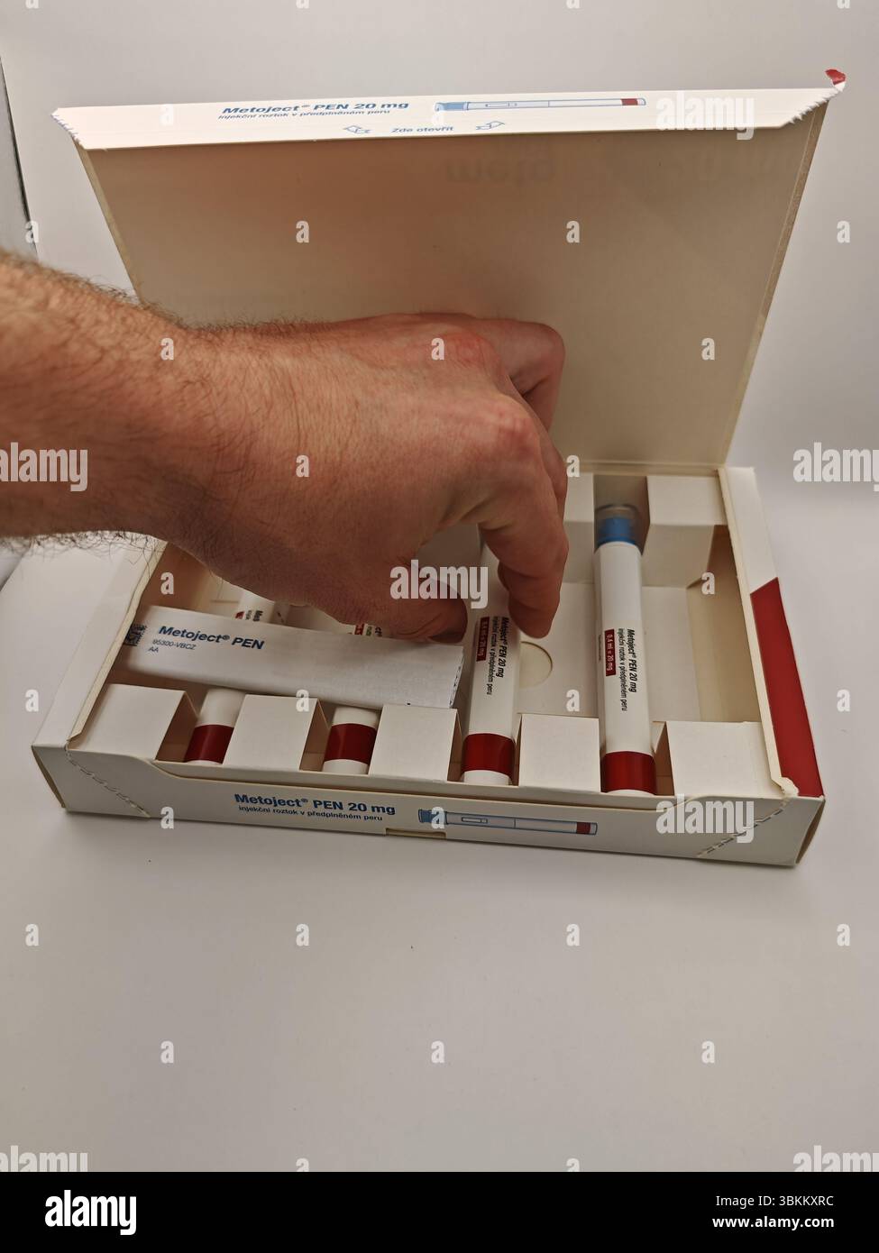 Prague,Czech Republic-May 13 2025:Metoject Pen prefilled with ...