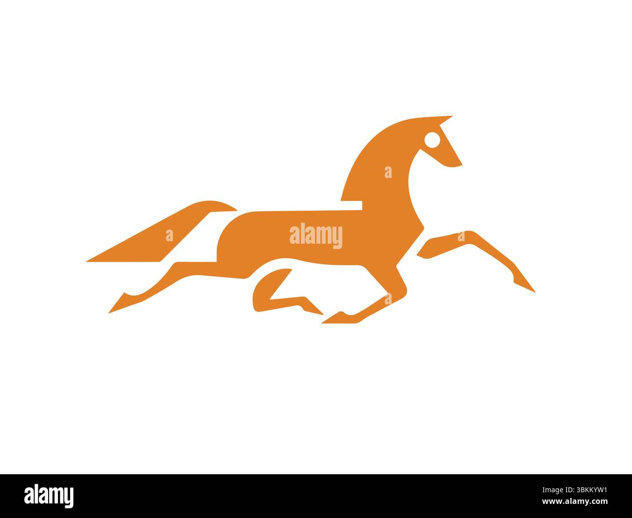 Racing horse logo vector design technical flat sketch by adobe ...