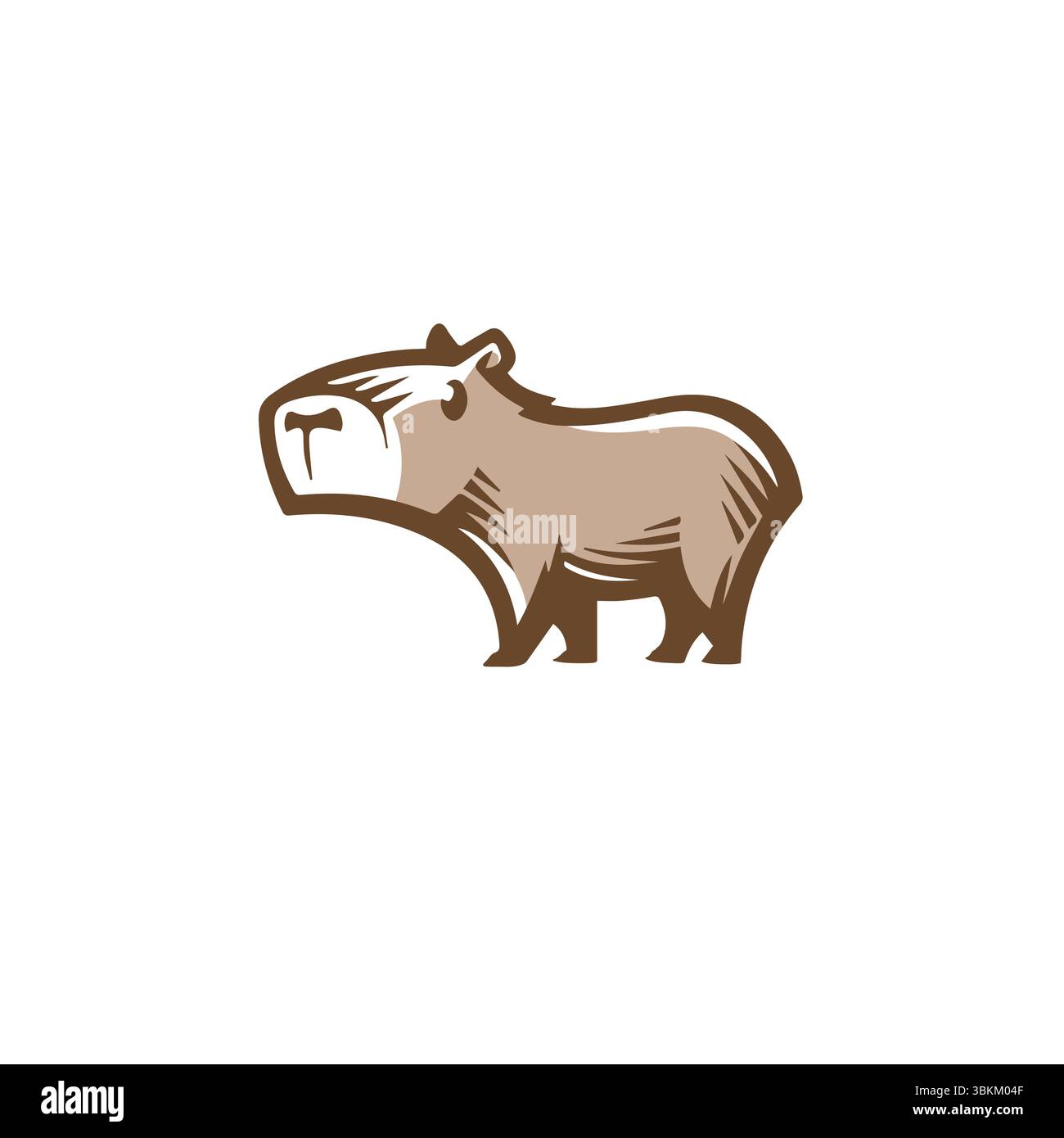 Capybara logo clipart hi-res stock photography and images - Alamy