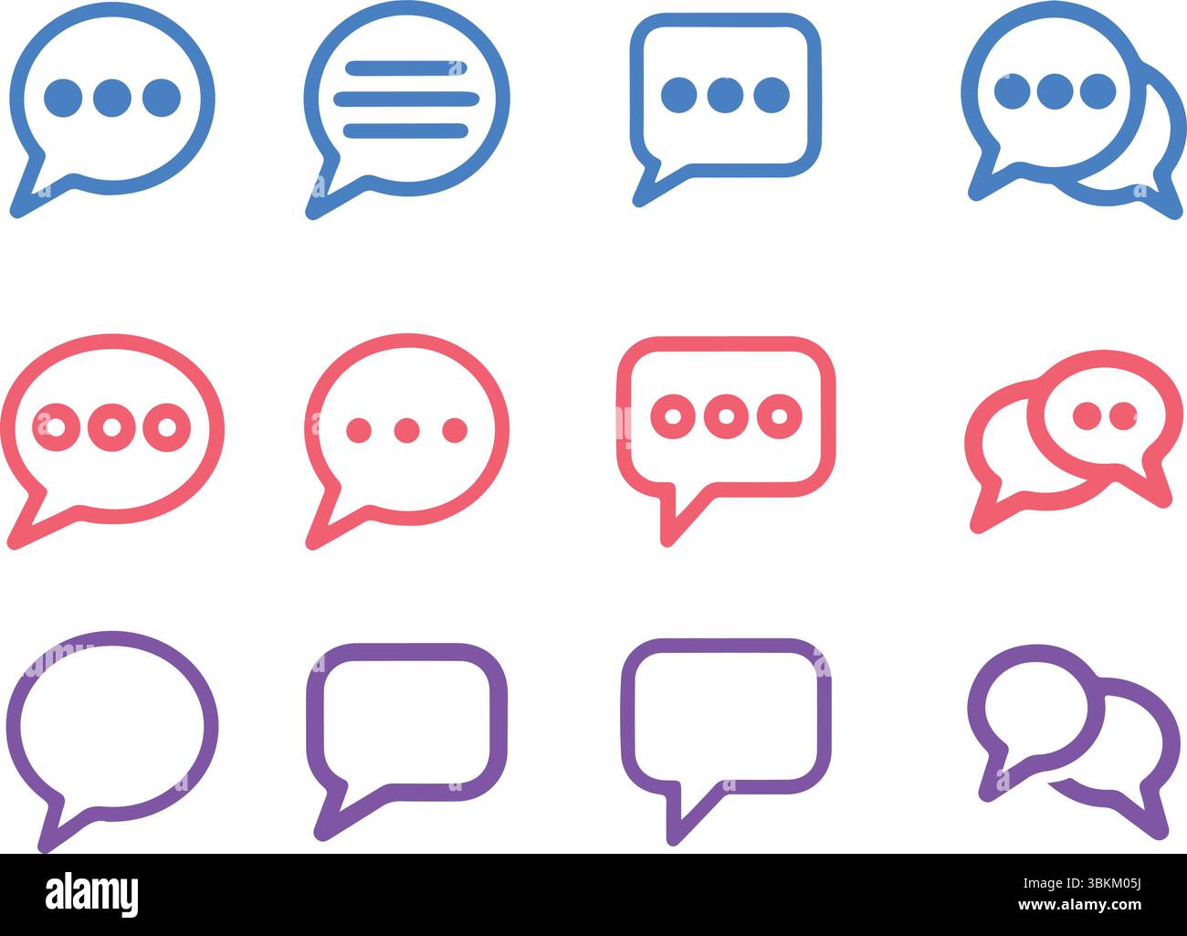 Message notification bubble Stock Vector Images - Alamy