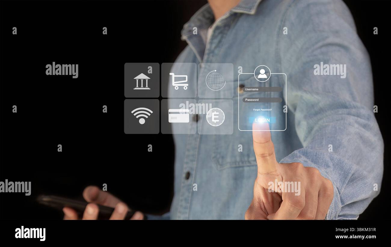 Security encryption and internet login Stock Photo - Alamy