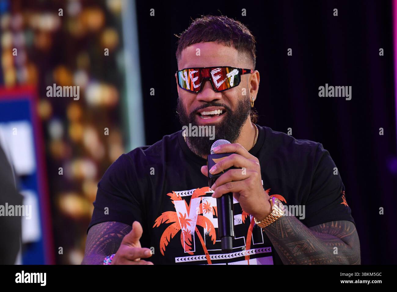 New York, USA. 21st June, 2025. Jey Uso attends day 2 of the 2025 ...