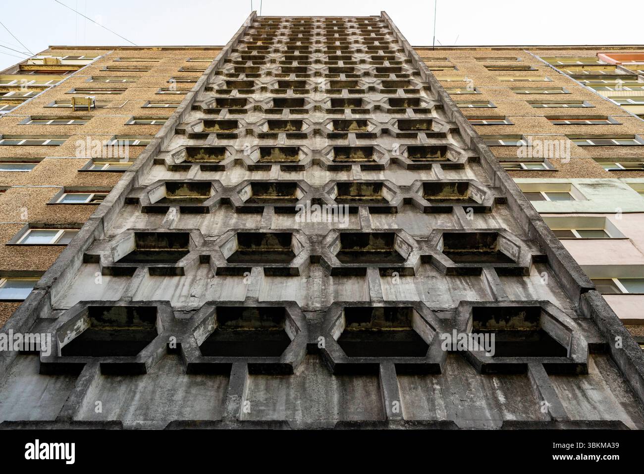 Soviet Style Architecture. Facade of a Soviet Style Apartment Building ...