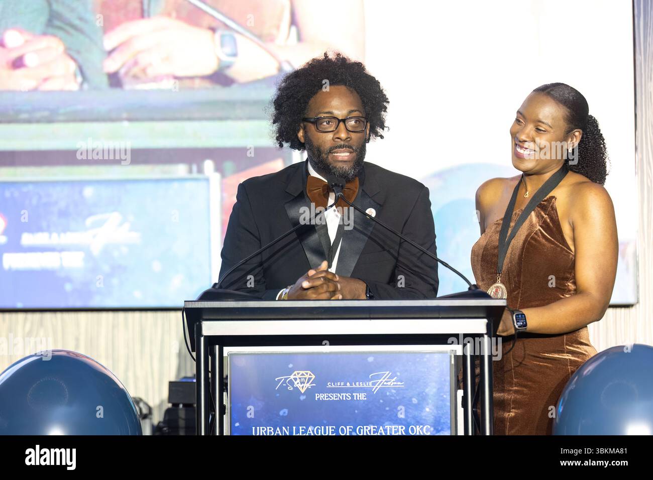 Joshua and Kamisha Busby speak at the Urban League of Greater Oklahoma ...