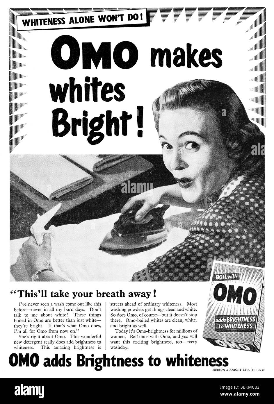Omo advert Black and White Stock Photos & Images - Alamy