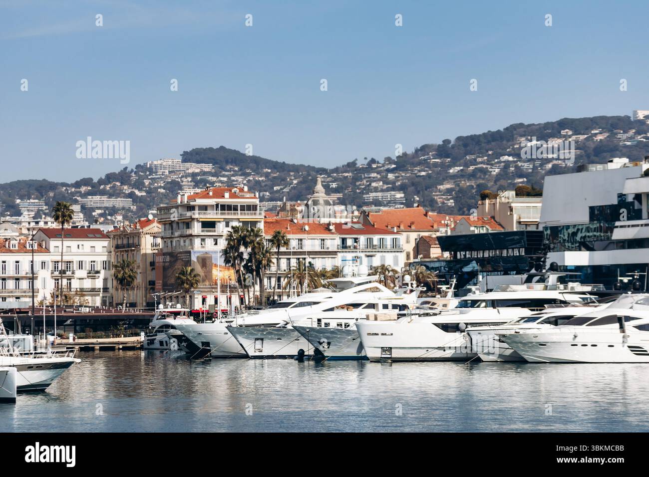 Cannes, France - March 8, 2025: Fishing boats and yachts in the Old ...