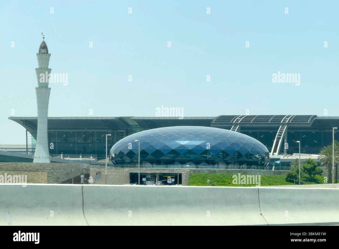 Doha, Qatar - June 21, 2025: Hamad International Airport mosque with ...