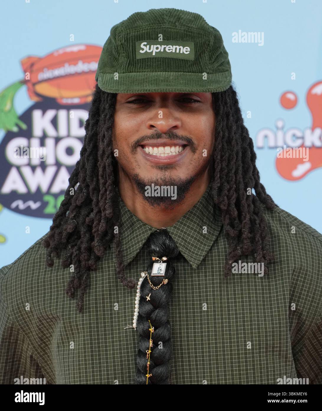Keith Lee arrives at the Nickelodeon Kids’ Choice Awards 2025 held at ...