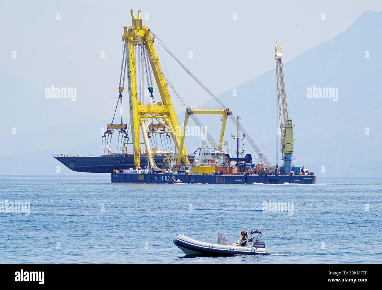 Tech tycoon Mike Lynch's superyacht the Bayesian is moved after being ...