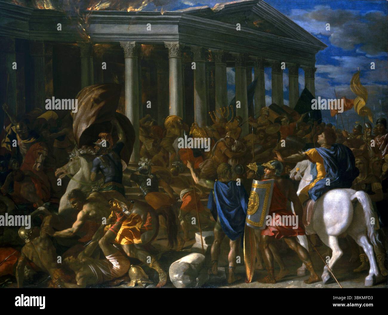 Oil painting depicts The Capture of Atahualpa in Cajamarca (Battle of ...