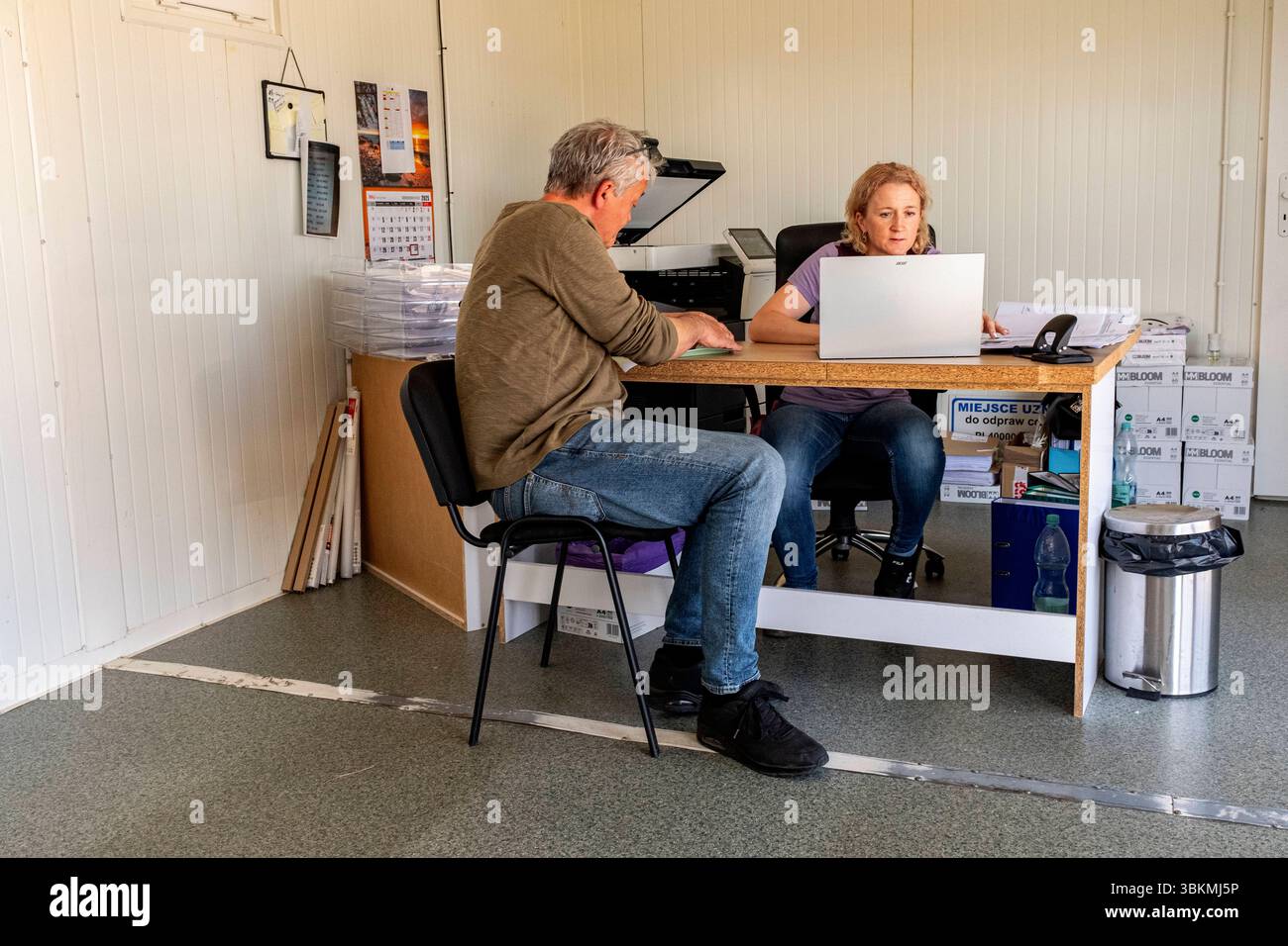 Customs Assistance Office. Female Employee of Customs Assistance Office ...