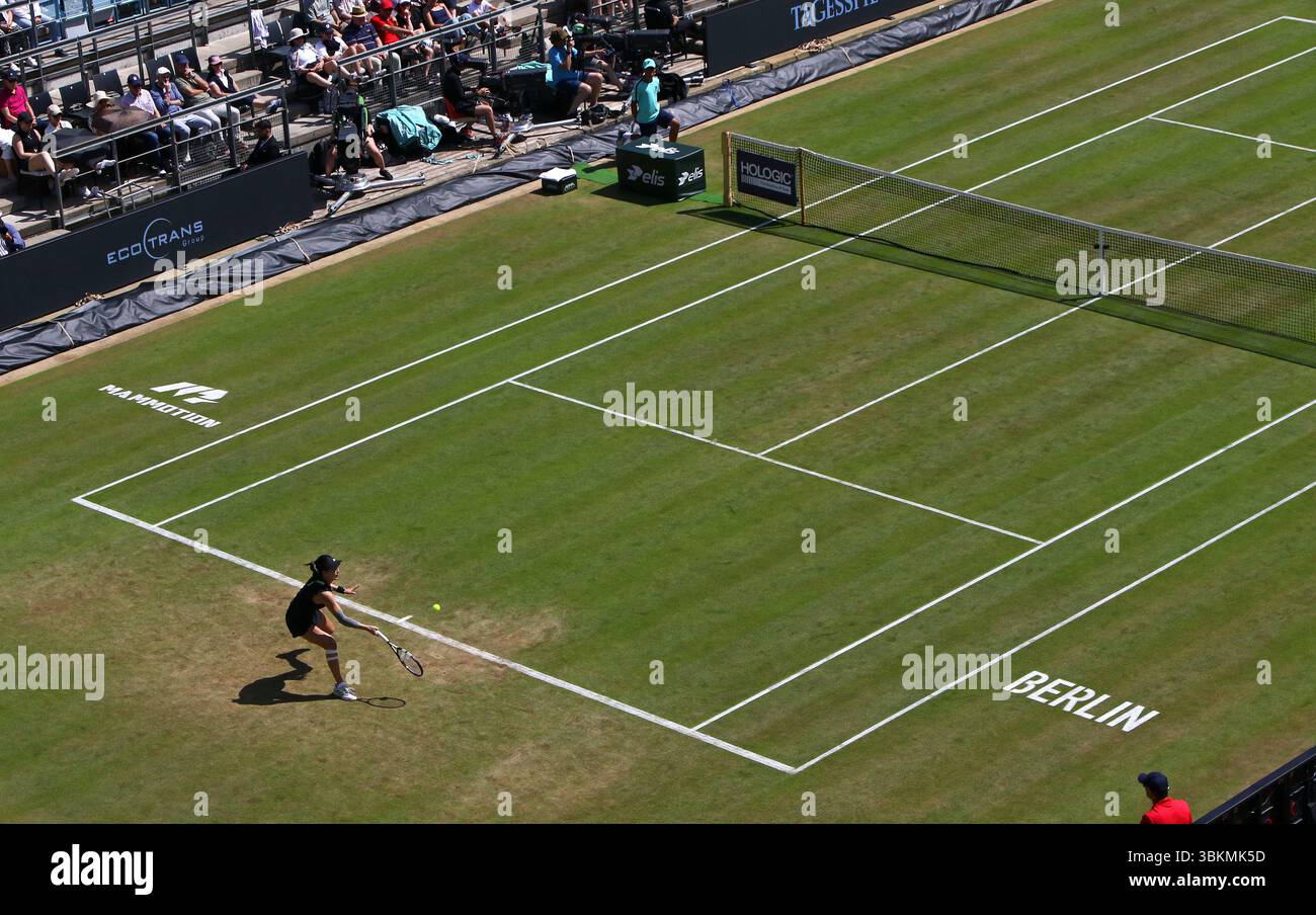 Berlin, Germany. 21st Jun 2025. WTA 500 Berlin Tennis Open by HYLO game Liudmila SAMSONOVA v ...