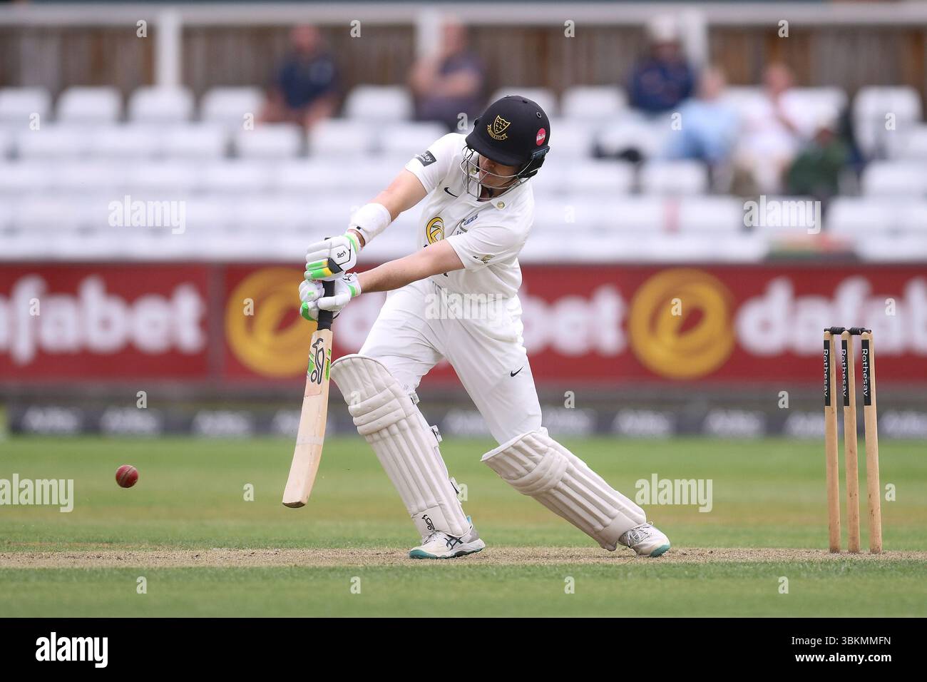 Sussex's Daniel Hughes in action during day one of the Rothesay County ...