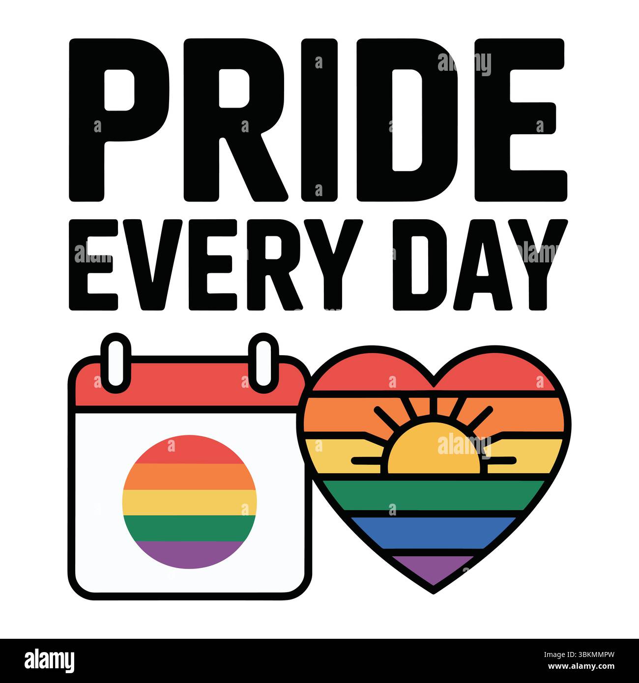 Pride shirt design isolated trend hi-res stock photography and images ...