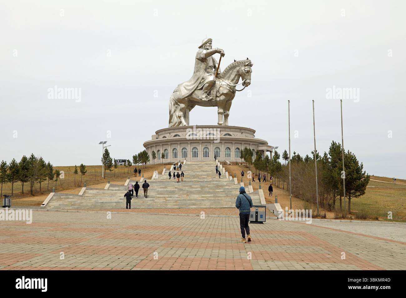 Tourists visiting the Chinggis Khan Complex in Mongolia Stock Photo - Alamy
