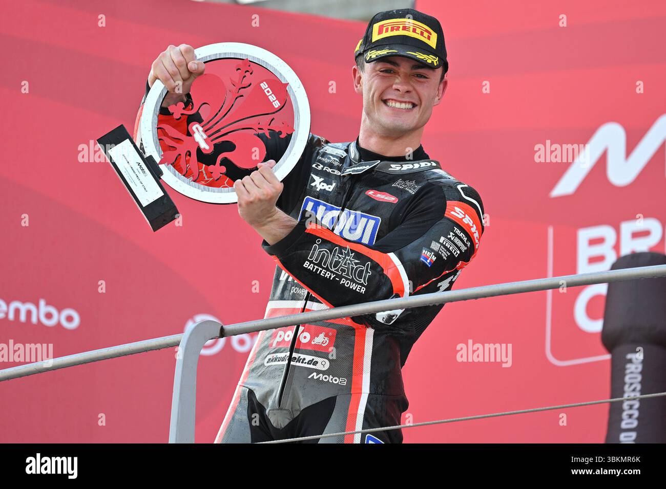 Manu Gonzalez first in the moto2 category at the Mugello grand prix ...
