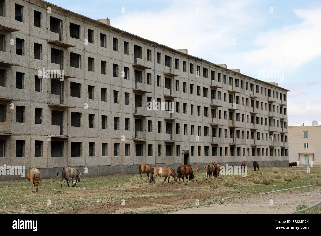 Abandoned Soviet military base in Mongolia Stock Photo - Alamy