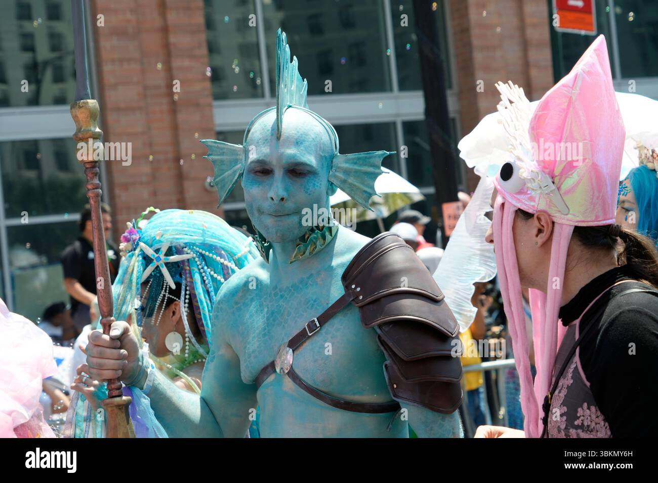 The 2025 Mermaid Day Parade, held in Coney Island, New York along Surf ...