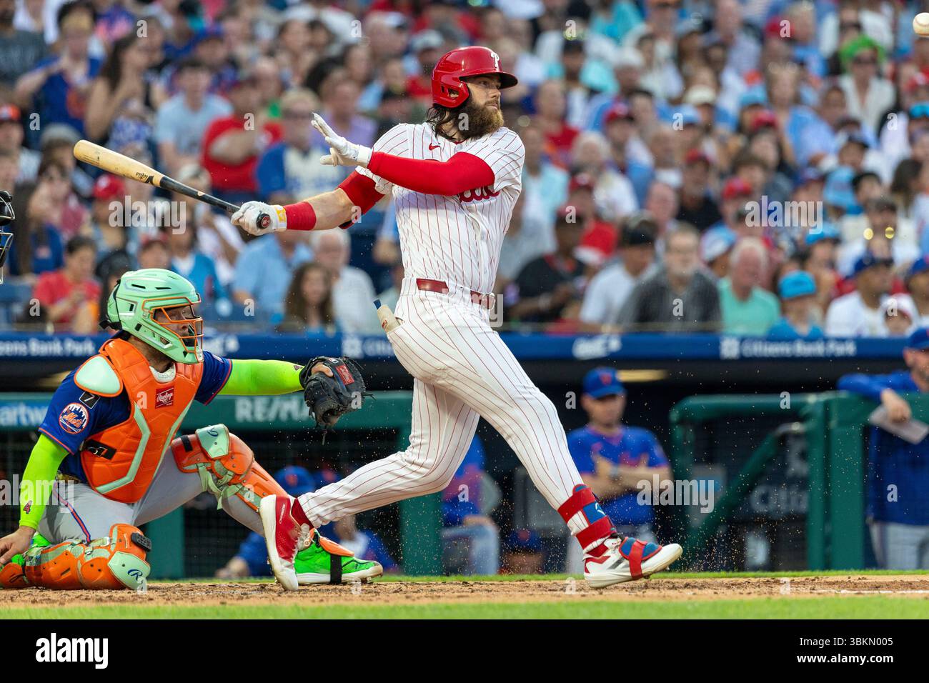 Philadelphia Phillies' Brandon Marsh (16) in action during a baseball ...
