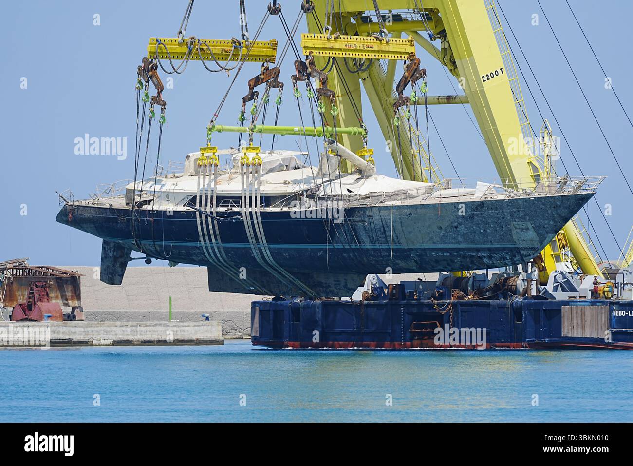 Tech tycoon Mike Lynch's superyacht the Bayesian is moved after being ...