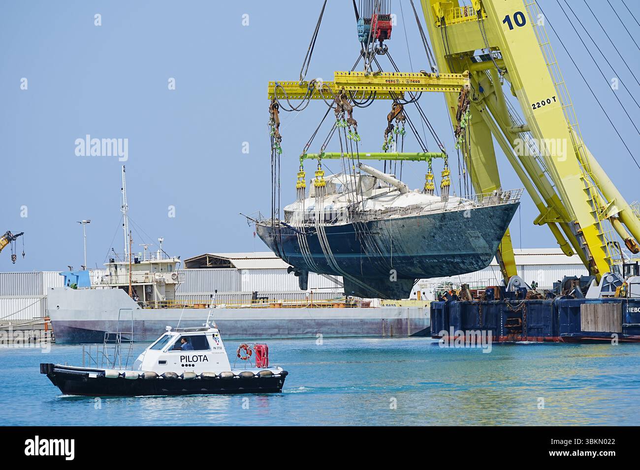 Tech tycoon Mike Lynch's superyacht the Bayesian is moved after being ...
