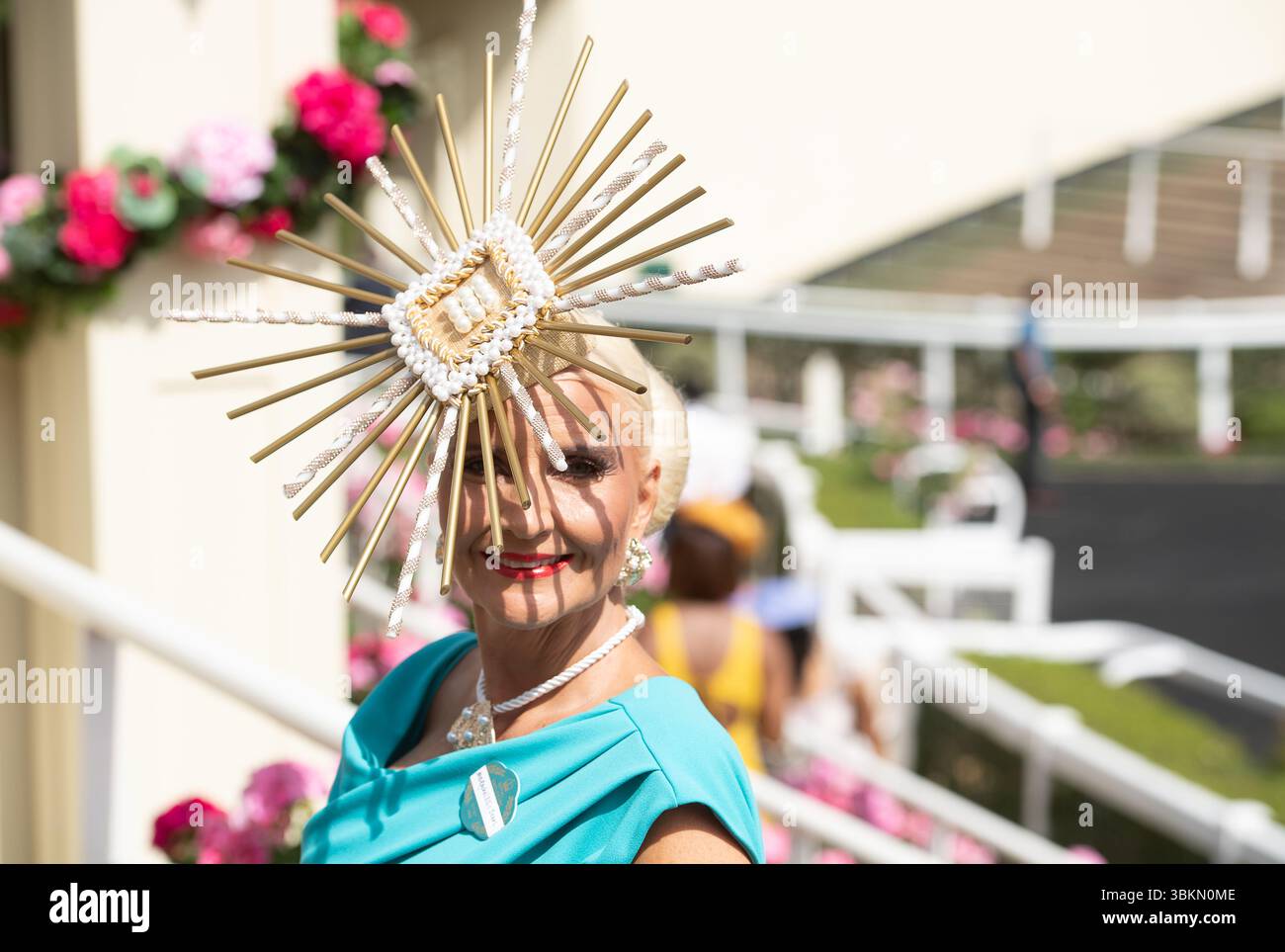Ascot, Berkshire, UK. 21st June, 2025.Milliner Rachel Ellis Oates ...