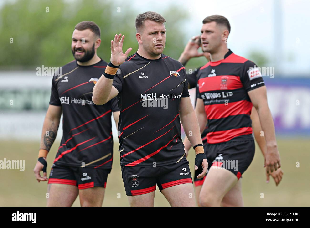 Leeds, UK. 22nd June, 2025. Tom Walker of Barrow Raiders before the ...