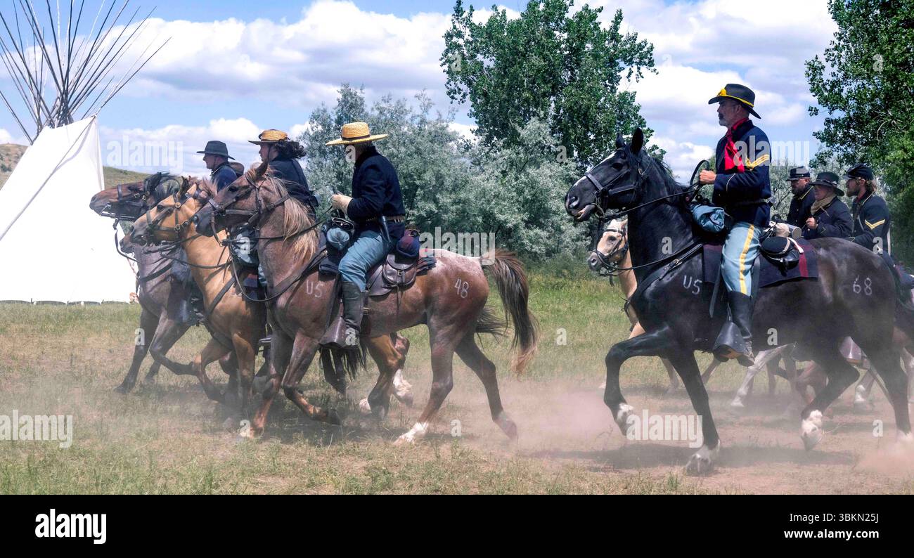 June 21, 2025 - Crow Agency, Montana, USA - The annual reenactment of ...