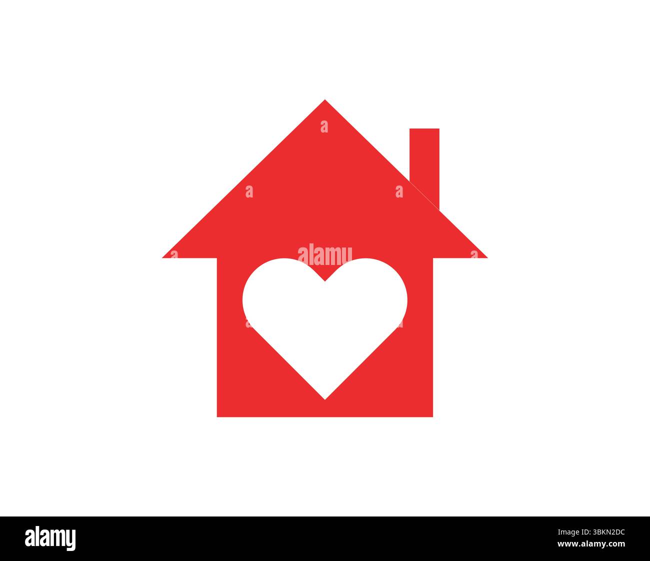 The Love Home icon combines a heart and house symbol, representing ...