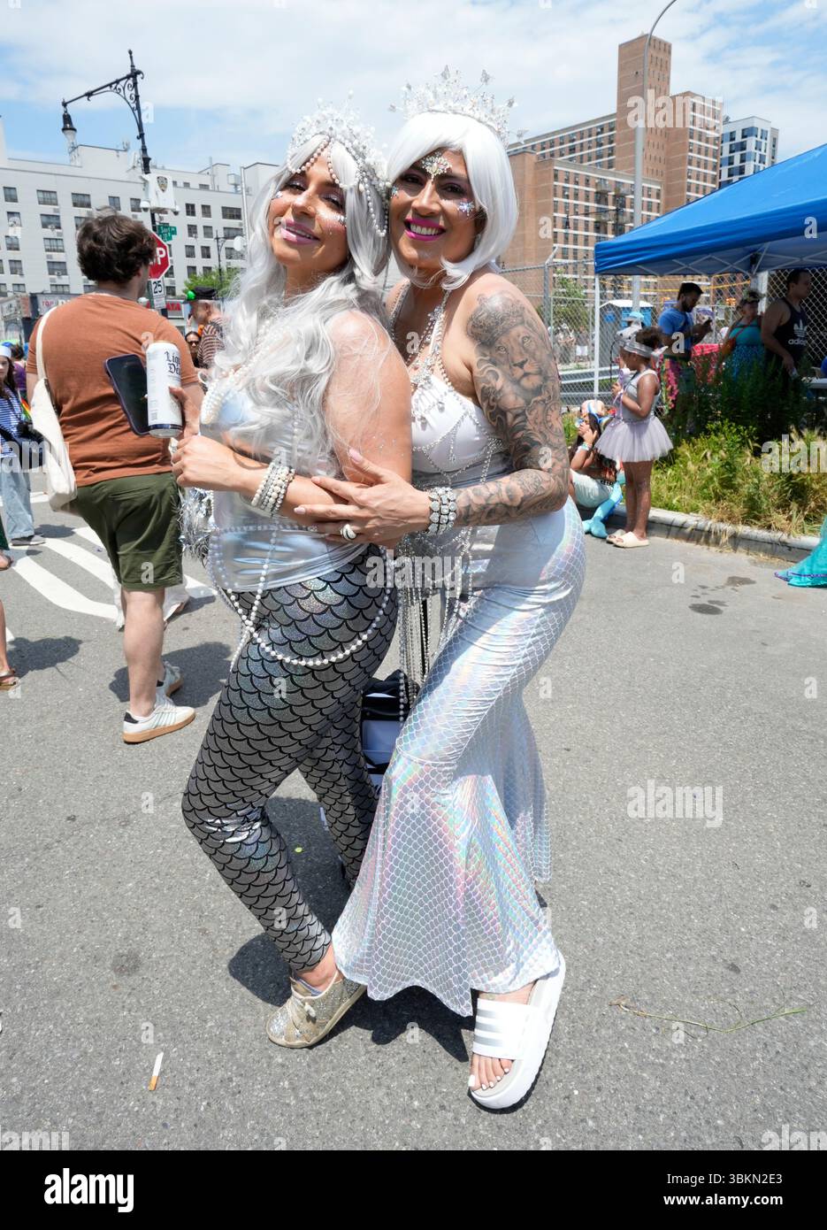 The 2025 Mermaid Day Parade, held in Coney Island, New York along Surf ...