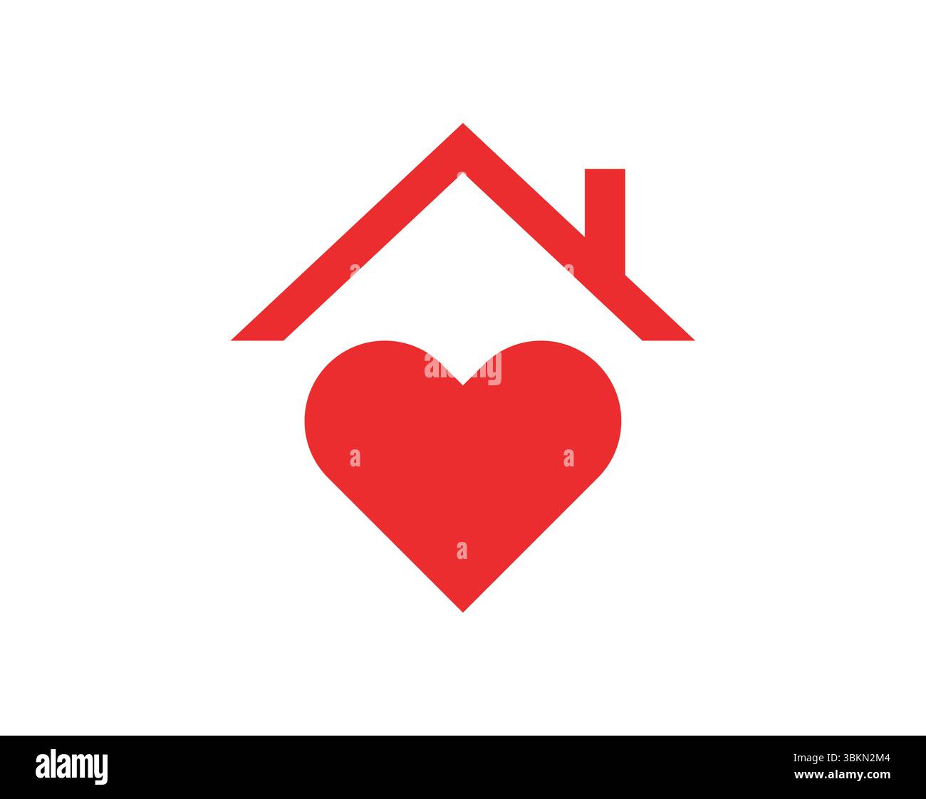 The Love Home icon combines a heart and house symbol, representing ...