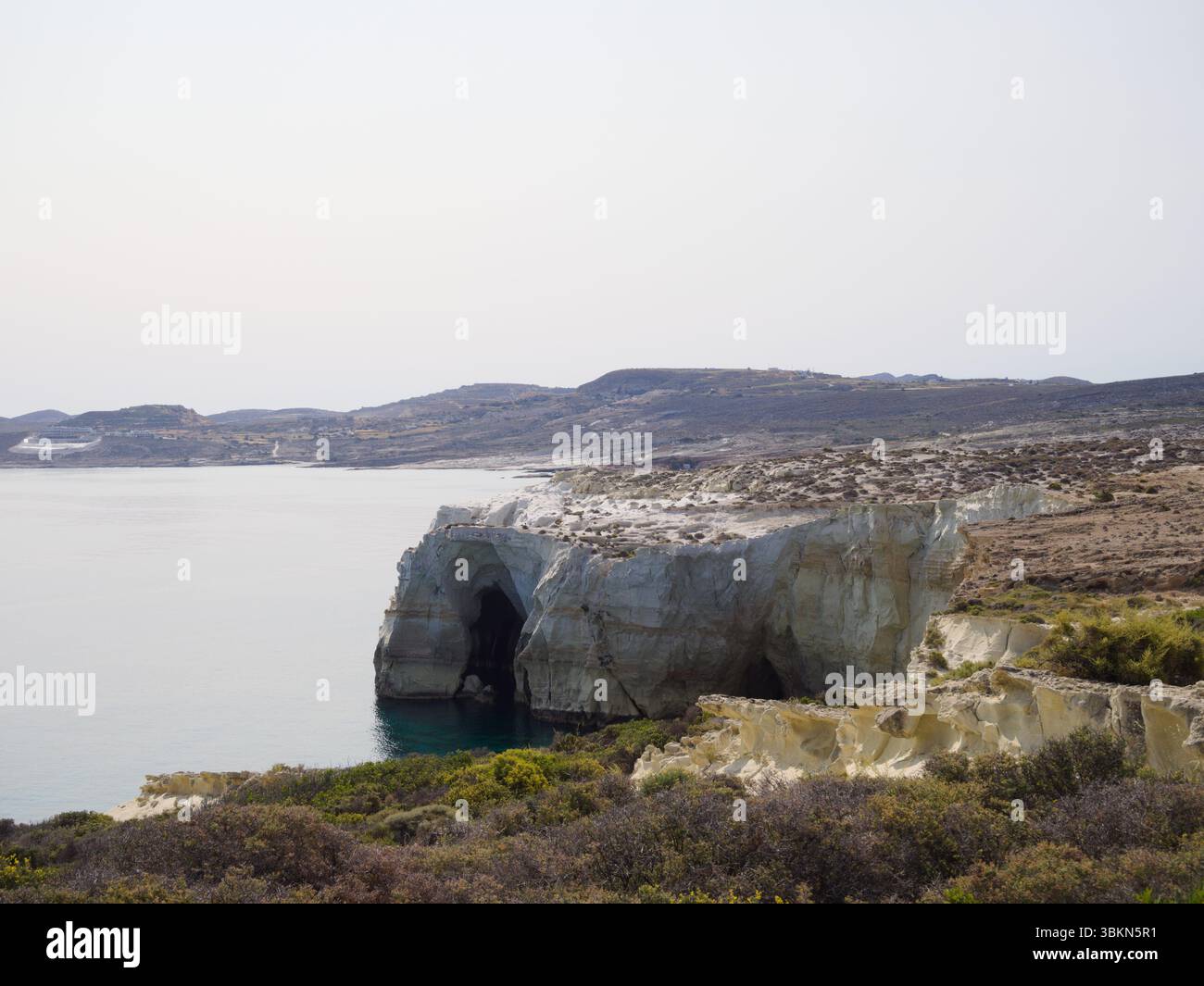 Caves on milos coastline hi-res stock photography and images - Alamy