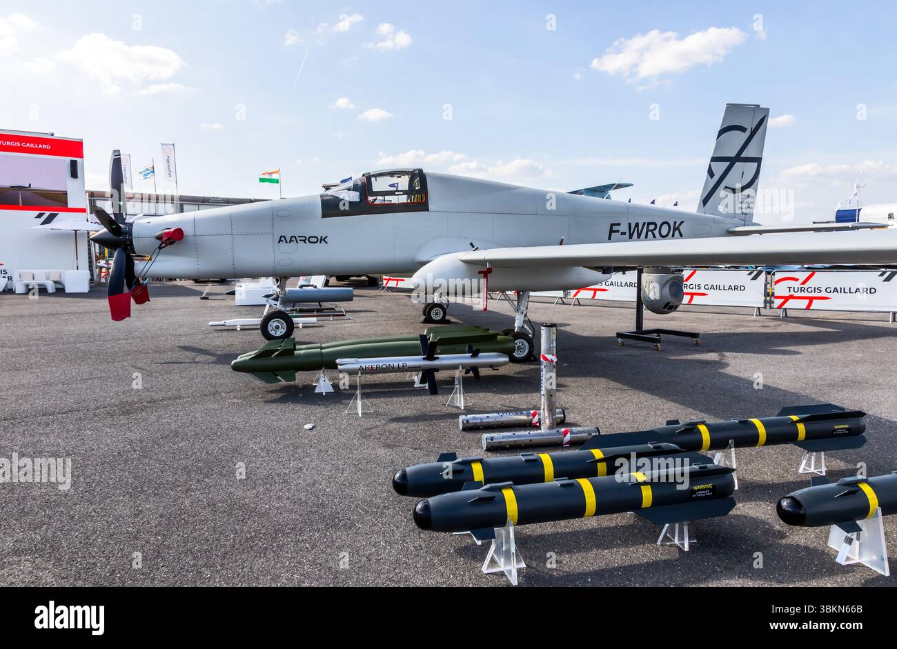 Turgis Gaillard 1204 AAROK medium altitude, long endurance UAV on display at the Paris Air Show ...