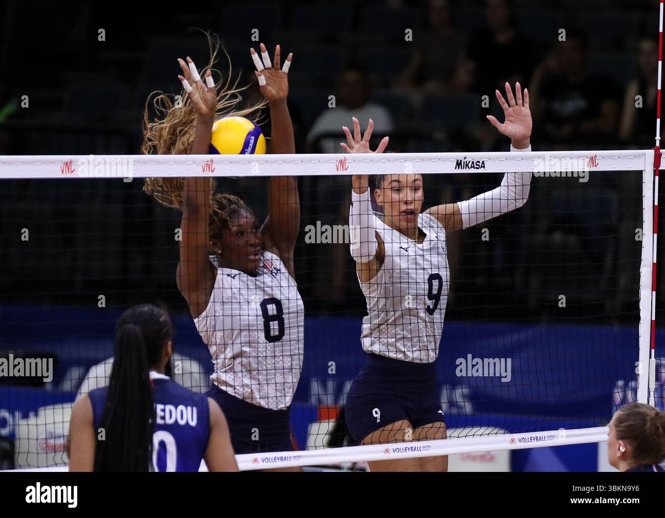 Belgrade, Serbia. 22nd Jun 2025. Brionne Butler (L) and Madisen Skinner ...