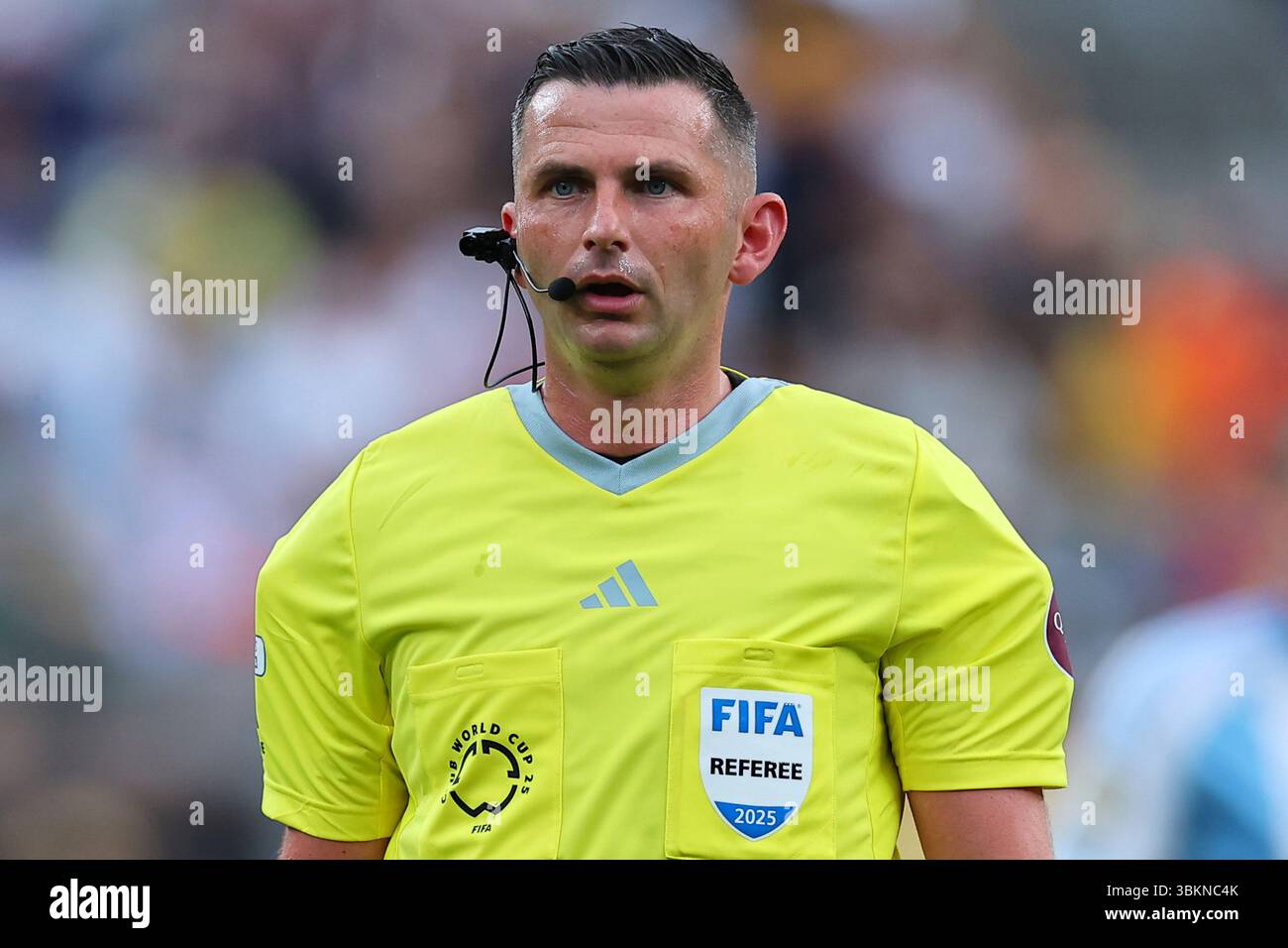 EAST RUTHERFORD, NJ - JUNE 21: Referee Michael Oliver during the FIFA ...