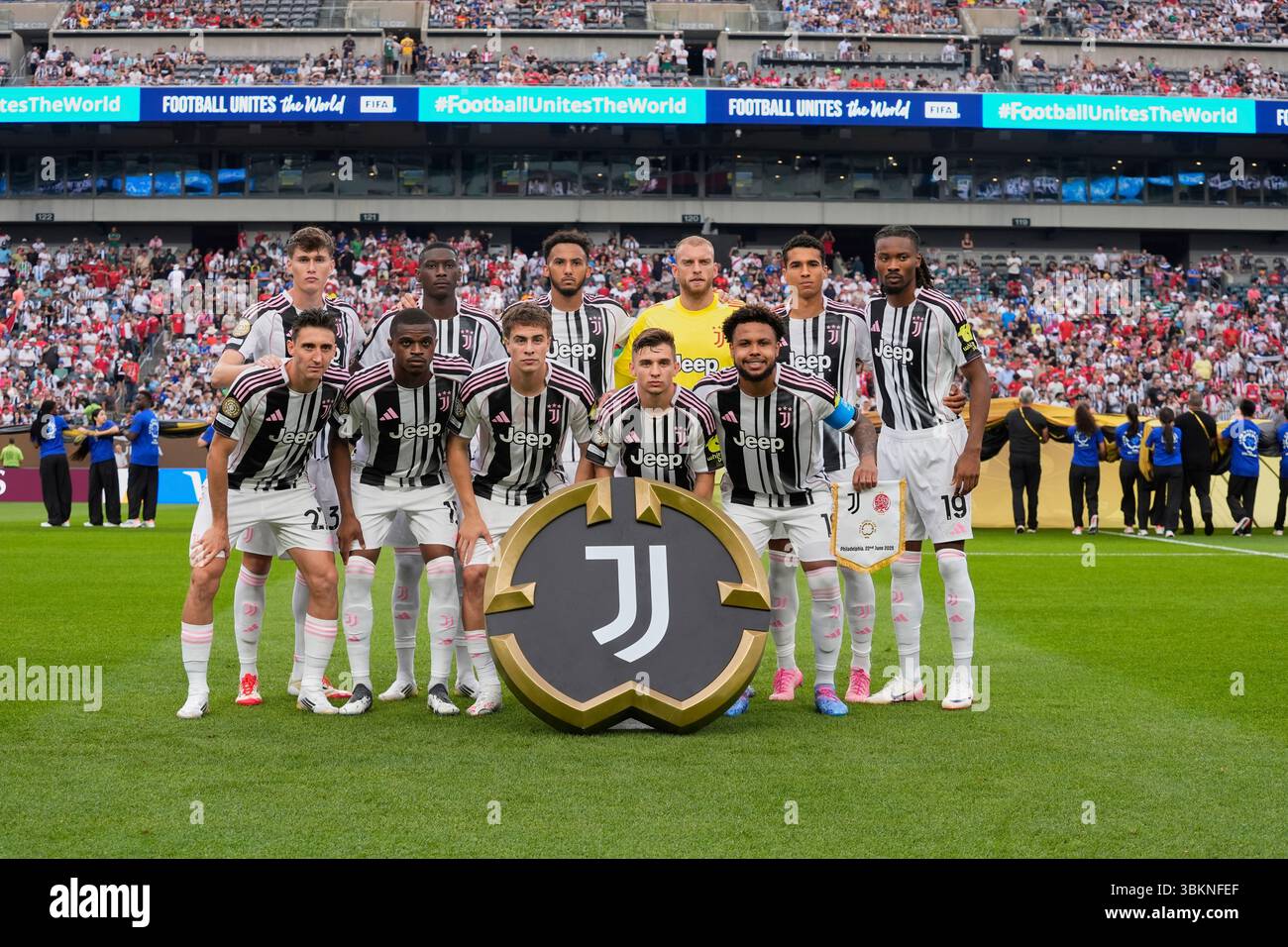 Juventus players pose before the Club World Cup Group G soccer match ...
